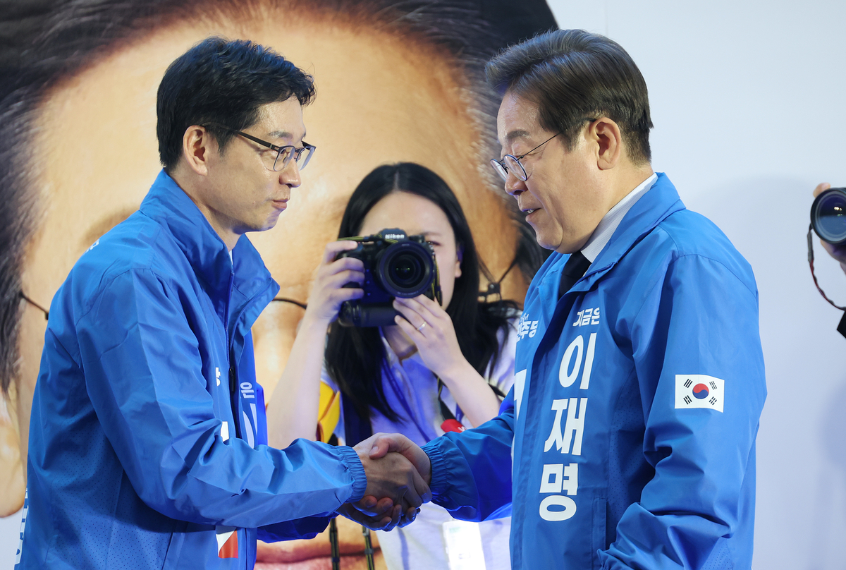 김경수 “전국 판세 앞선다? 경남은 박빙 승부”