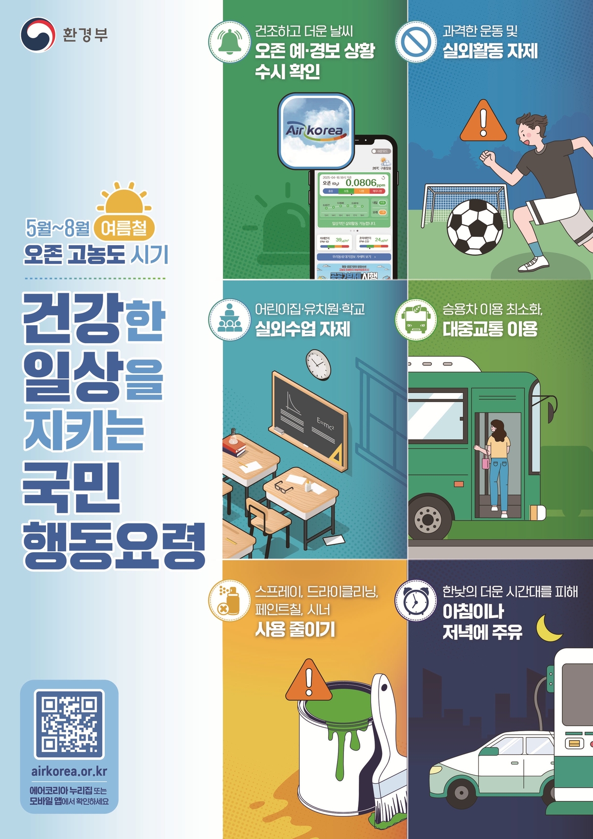 인천시, 오존 취약시기 집중관리…“고농도 오존, 건강 주의하세요”