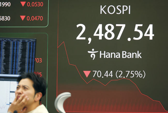 공매도 재개 첫날에도 외인 ‘팔자’… 코스피 장중 2500선 붕괴